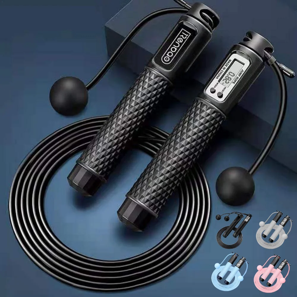 Corda de salto sem fio corda de salto inteligente com contador digital ...