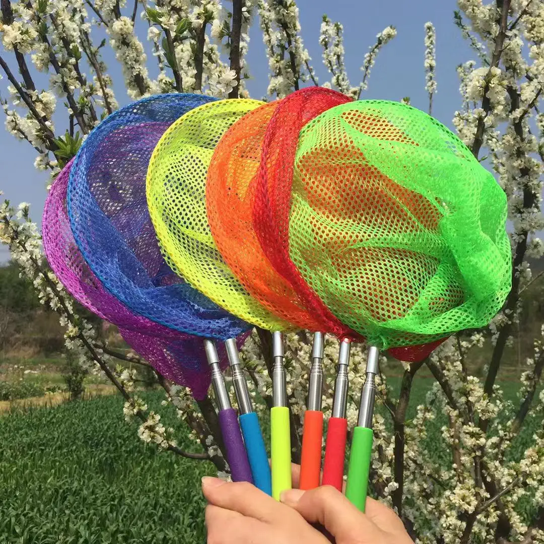 Kids Fishing Net Telescopic Butterfly Net Stainless Steel Retractable ...