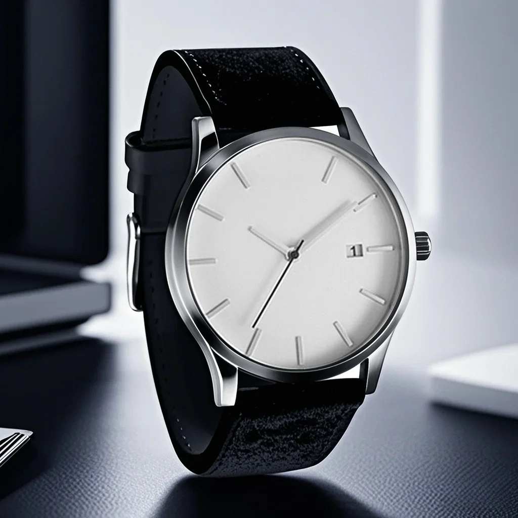Simple Analog Men's Quartz Wristwatch Top Brand Fashion Casual Leather ...