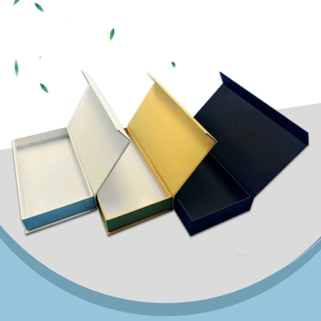 Magnetic Lid Box Packing & Shipping Boxes Rectangle Brown White & Black ...