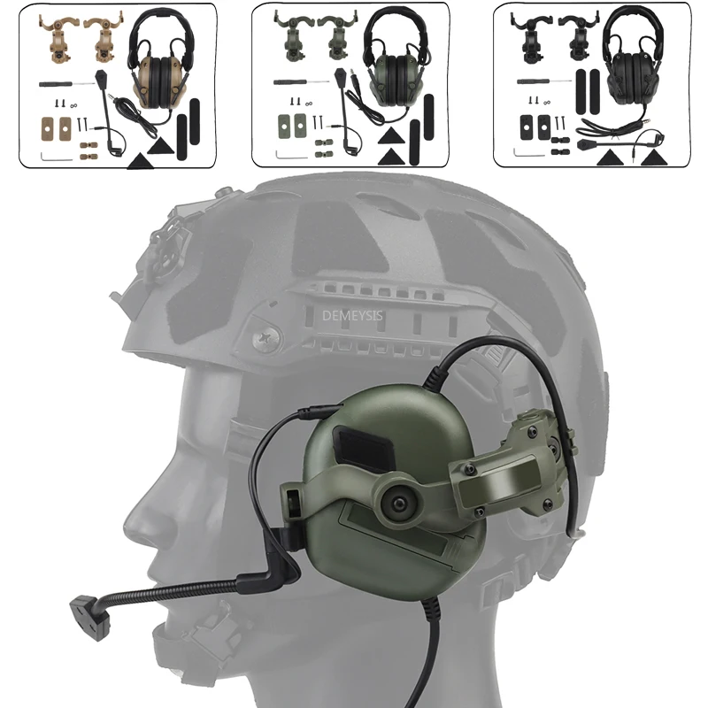 Outdoor Hunting Headset Communication Shooting CS Tactical Combat ...