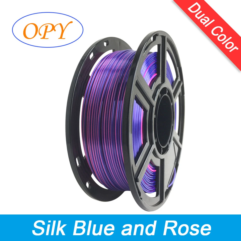 Opy Dual Color Silk Filament 1kg 1.75mm Gold Rose Yellow Pink Plastic ...