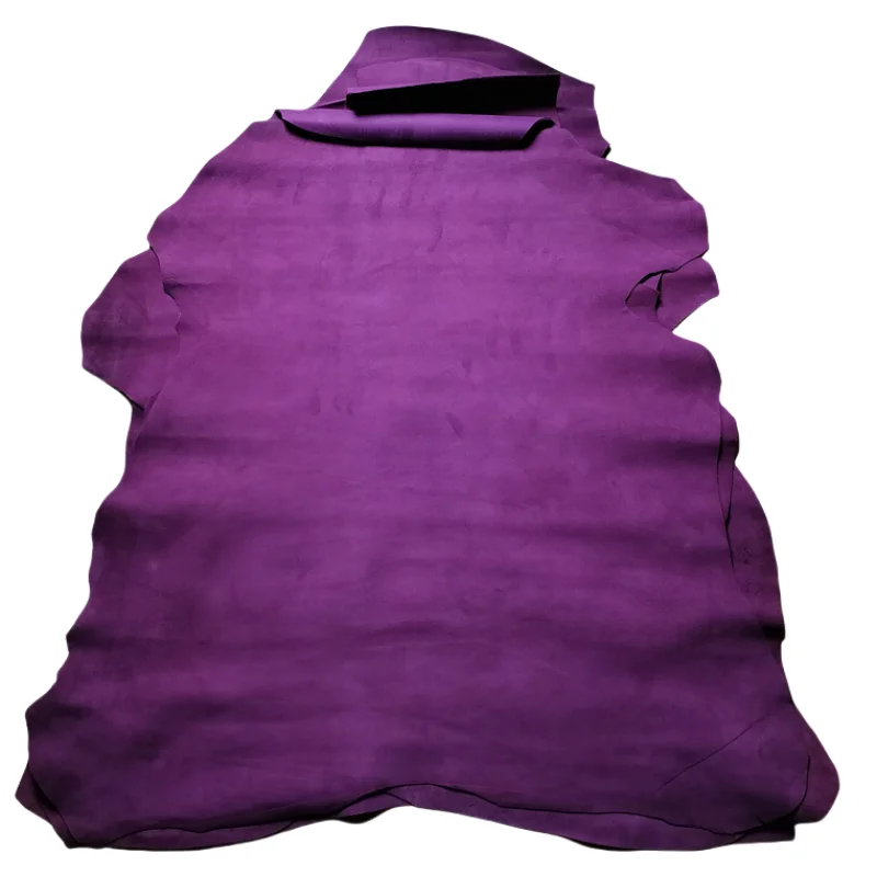 Red Purple 0.6/1mm Cashmere. First Layer Leather. Real Leather Fabric ...