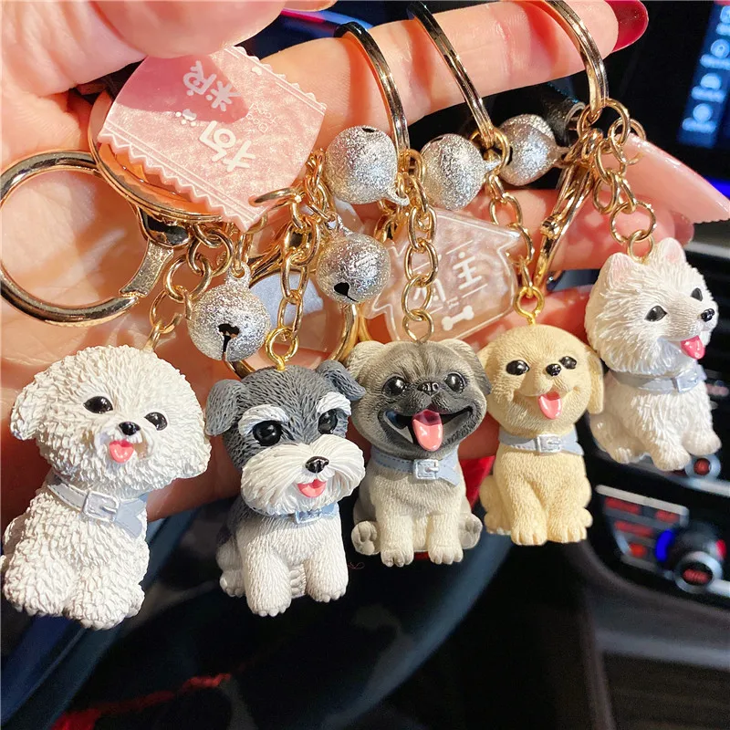 Creative-Cute-Teddy-French-Bulldog-Pet-Dog-Keychains-For-Kind-Hearted ...