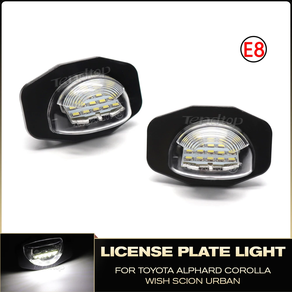Car-LED-License-Number-Plate-Light-Canbus-No-Error-Lamp-For-Toyota ...