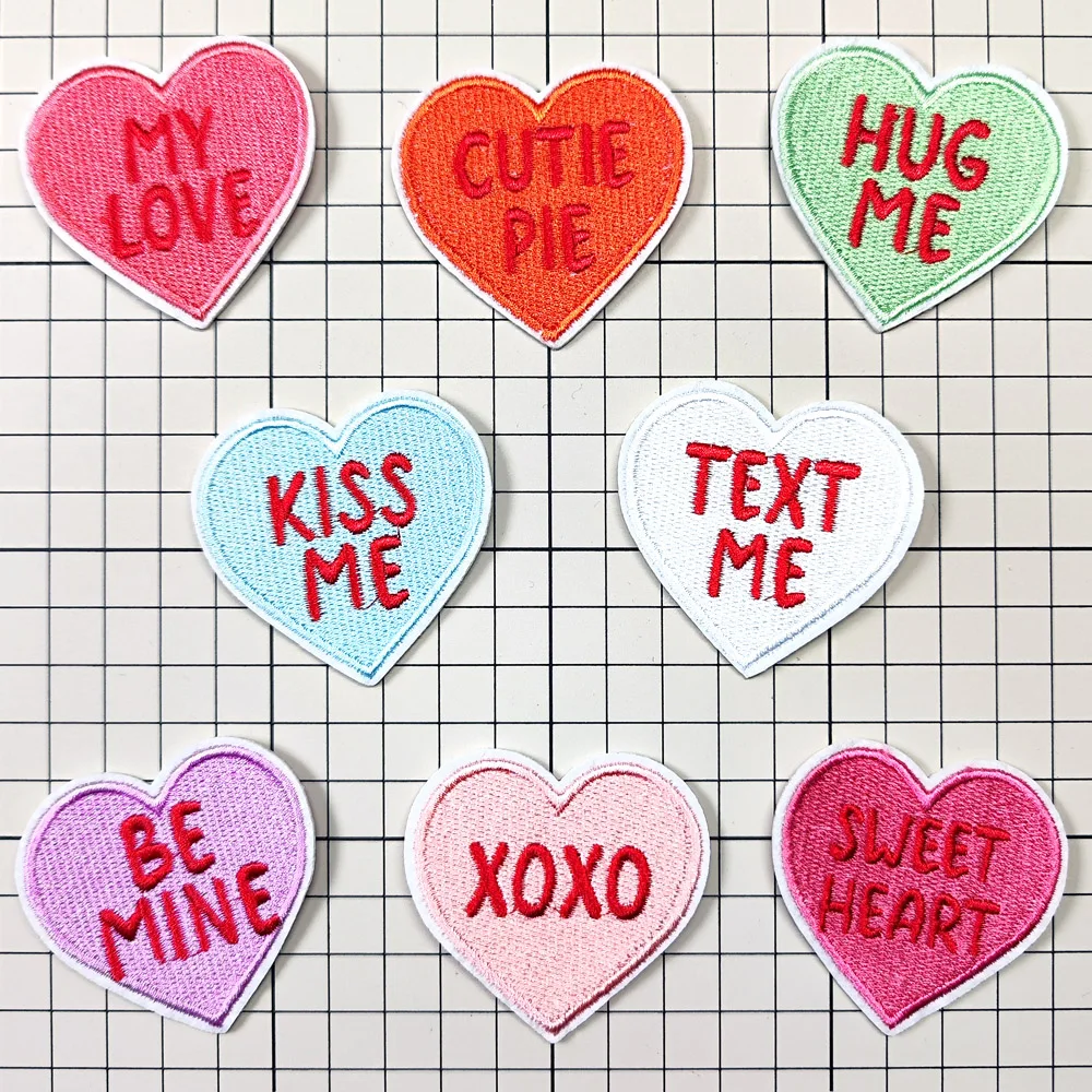 MY-LOVE-TEXT-ME-Iron-On-Patch-Apparel-Sewing-Fabric-Handmade-Appliques ...