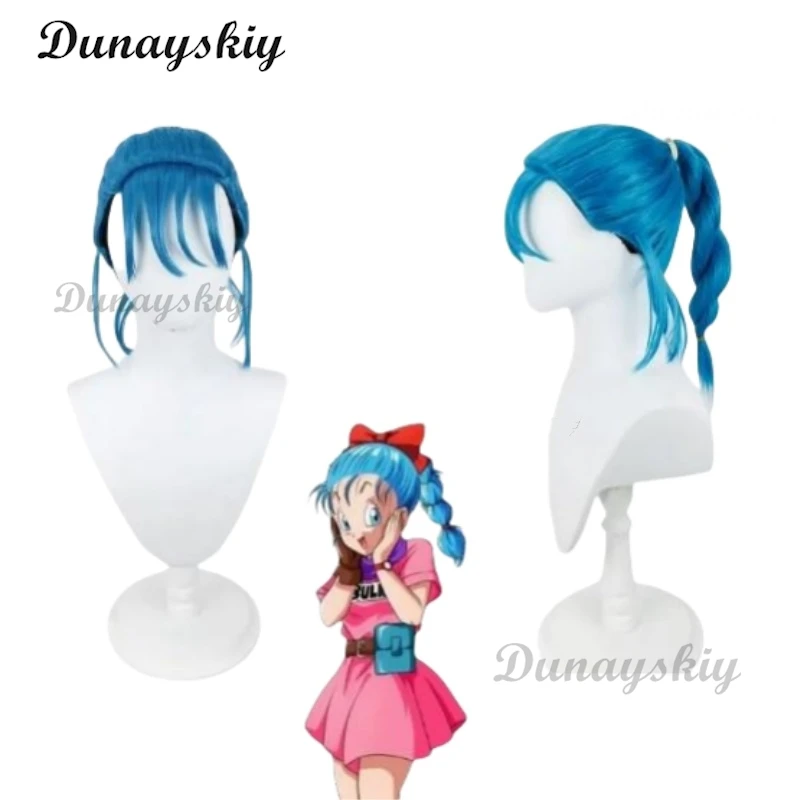 Bulma-Peluca-de-Cosplay-Buruma-pelucas-trenzadas-azules-Coleta-coletas ...