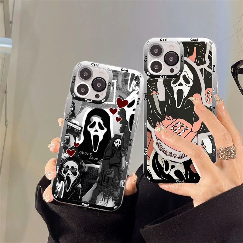 Ghostface Scream Phone Case For Iphone 14 13 12 11 Pro Max Mini X Xs Xr ...
