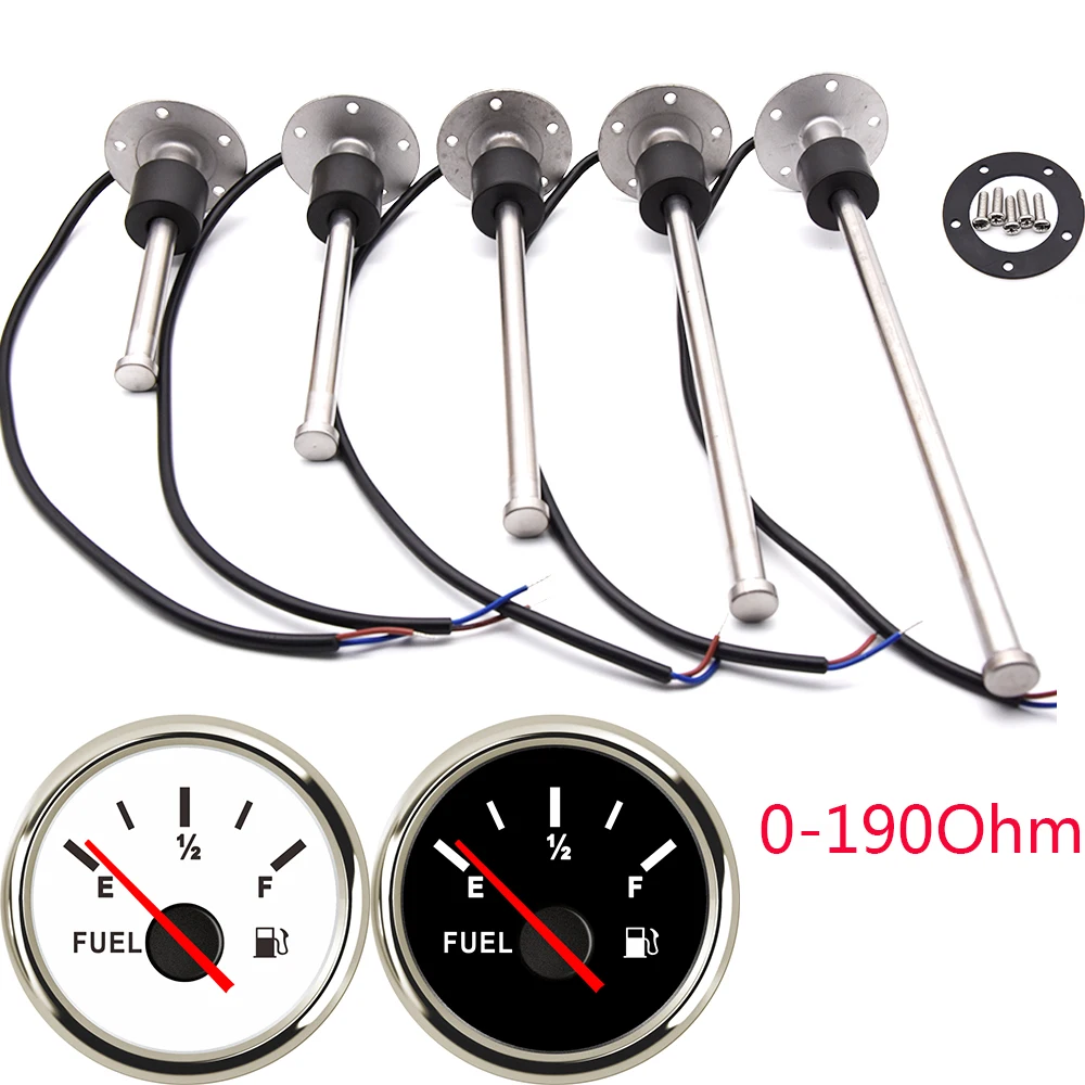 52MM-Fuel-Level-Gauge-with-Fuel-Level-Sensor-100MM-125MM-150MM-200MM ...