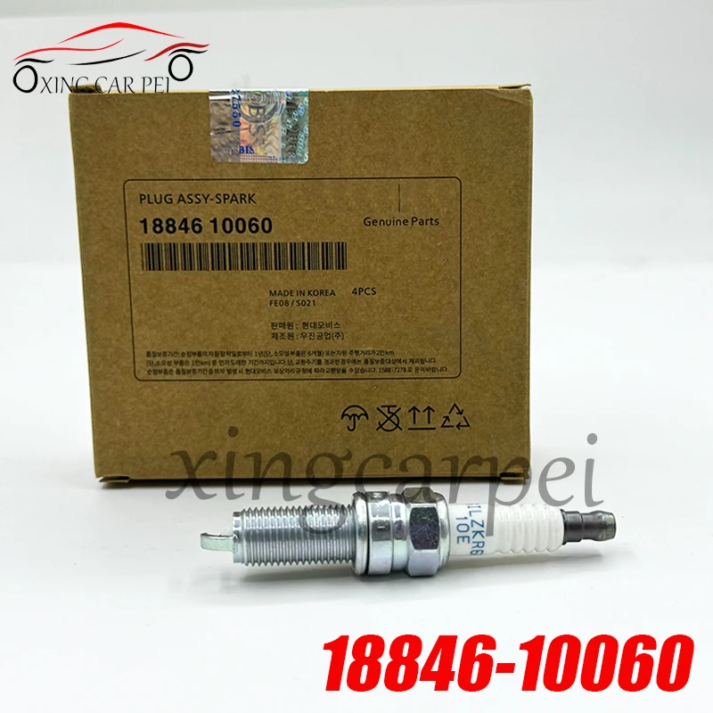 4pcs-1884610060-SILZKR6B-10E-Iridium-Spark-Plug-for-Hyundai-Accent ...