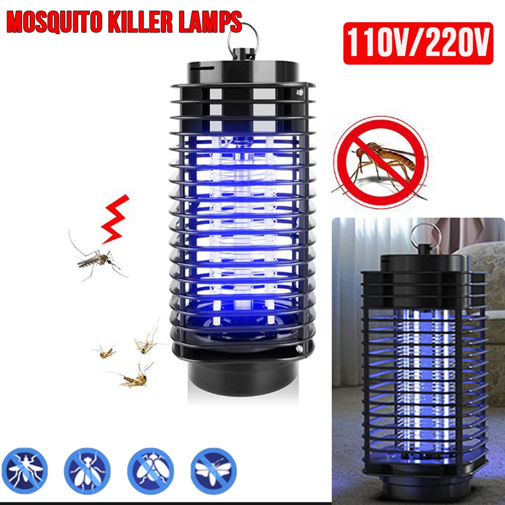 Portable Electric Mosquito Killer Lamps Fly Insect Trap Lamp LED UV ...