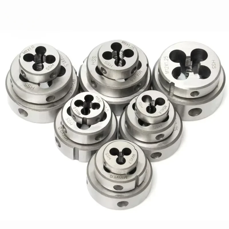 RIGTIP HSS Thread Die Metric Round Dies Cutting Tool Right Hand Alloy ...