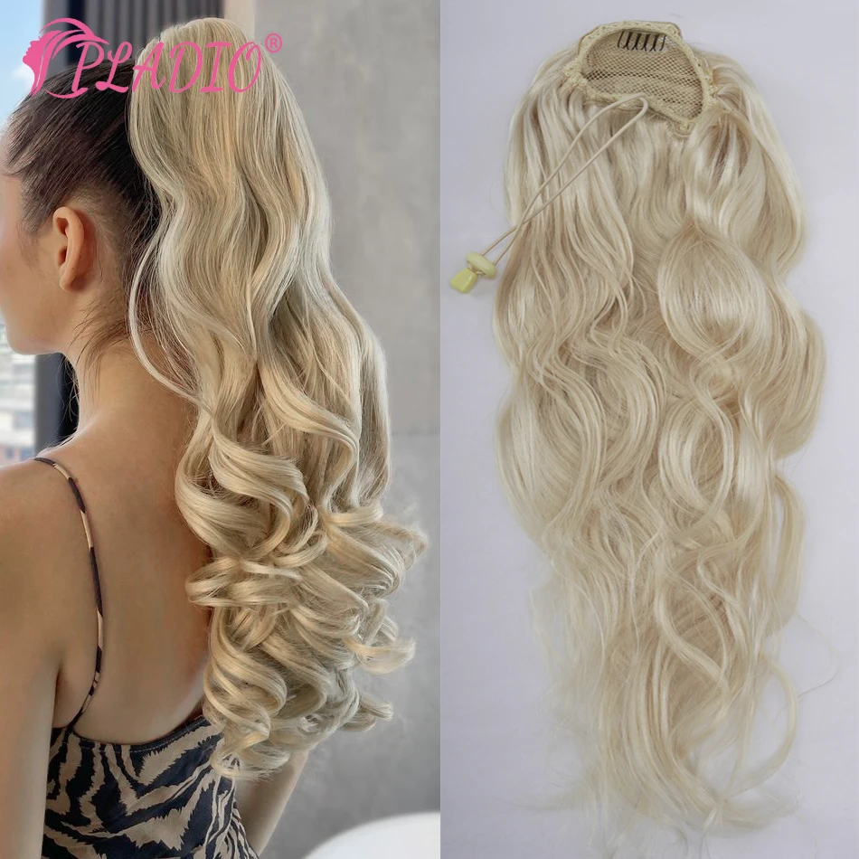 High-Quality-Ponytail-Human-Hair-Extensions-With-Clip-In-Drawstring ...