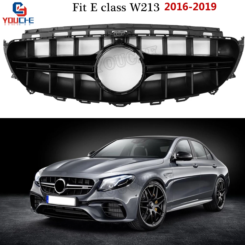 W213 W238 E63 Front Bumper Grille Mesh E63 Style Grill For Mercedes E ...