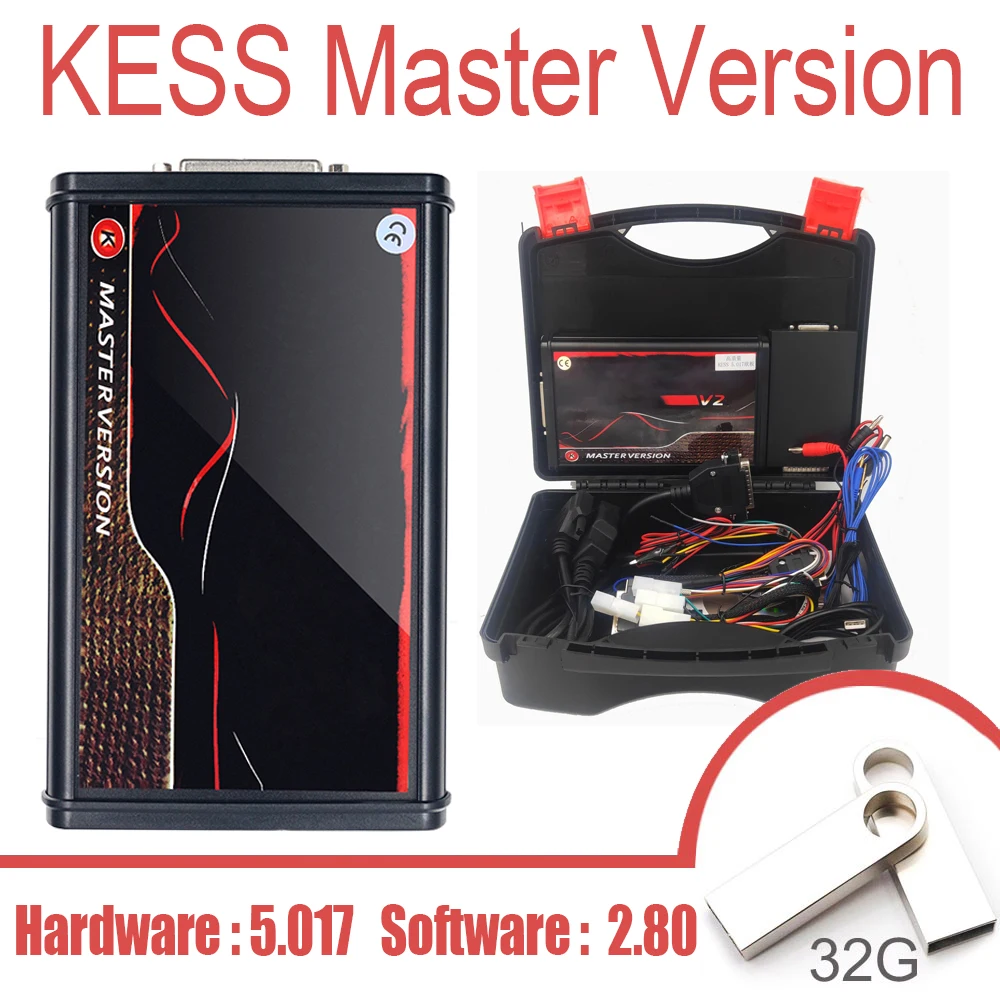 Newest Master Version KESS V5.017 Ksuite 2.80 Read Write ECU Via OBD2 ...