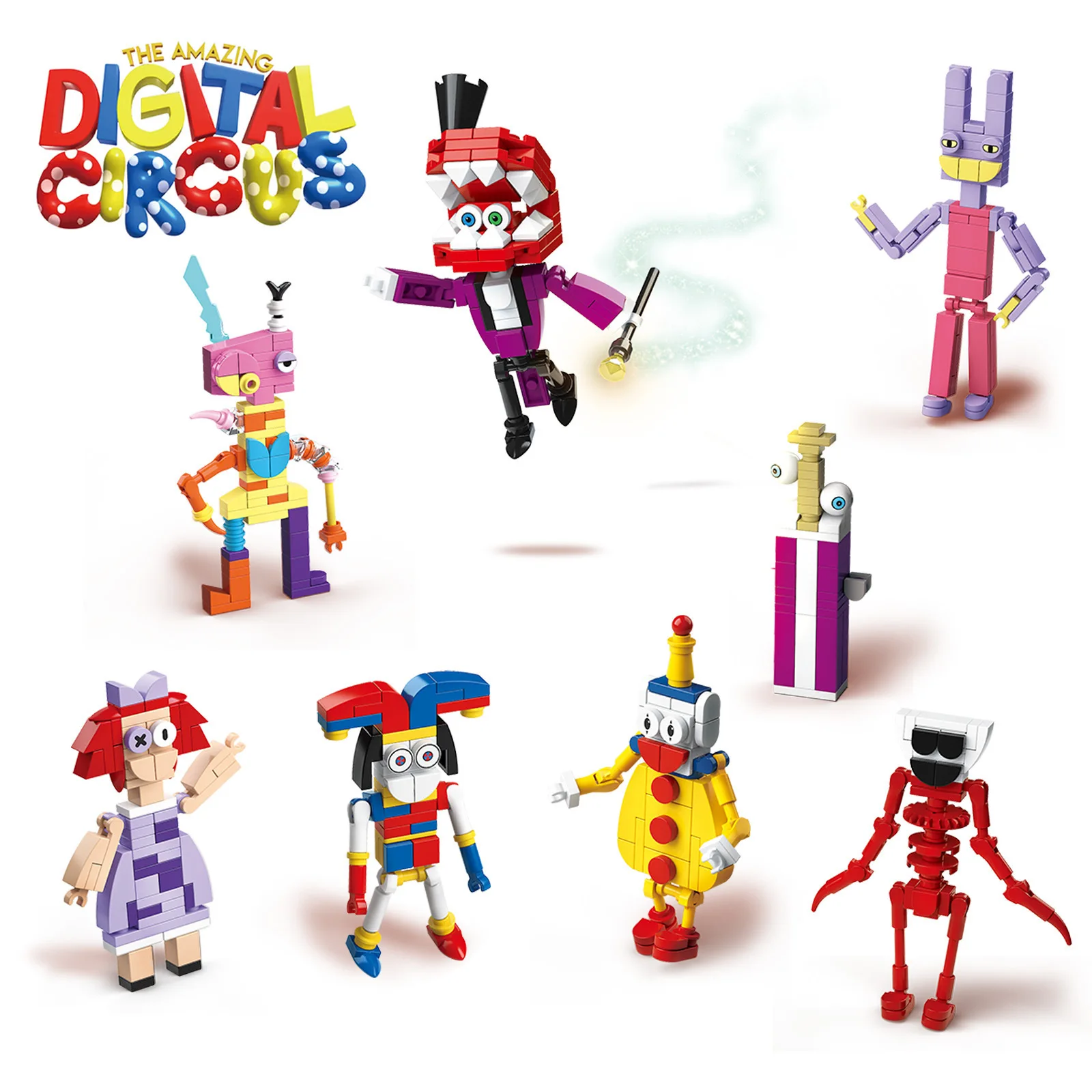 8Pcs-Set-MOC-The-Amazing-Digital-Circus-Building-Blocks-Pomni-Jax ...