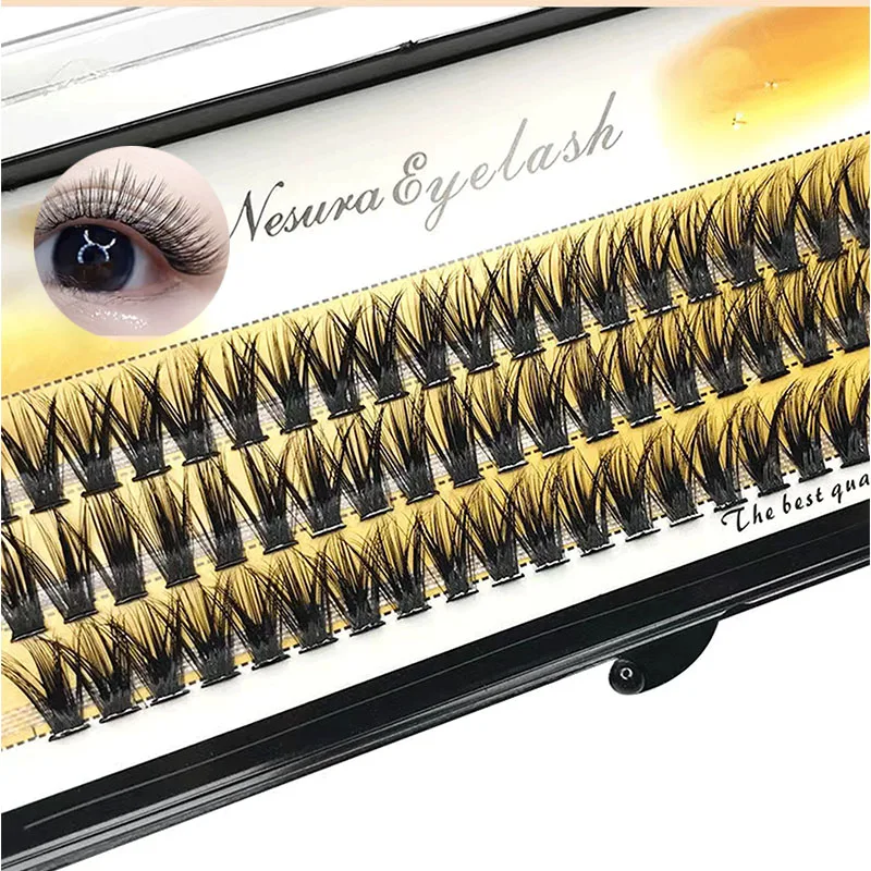 DIY-Lashes-Extensions-12mm-Individual-Lash-DIY-60-Cluster-Fan-Eyelash ...