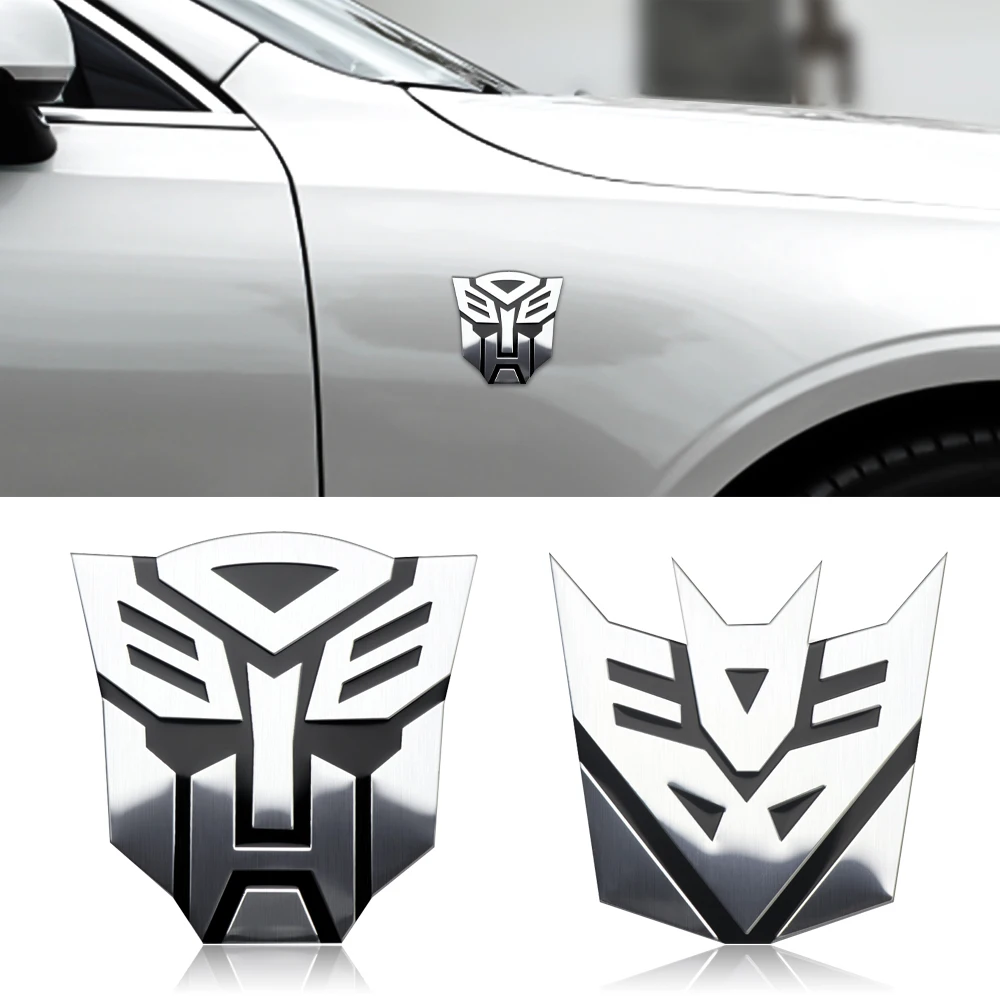 Car Styling 3d Aluminum Autobot Transformers Auto Badge Rear Emblem ...