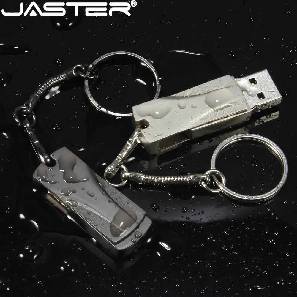 JASTER Metal USB 2.0 Flash Drive 64GB 32GB 16GB High speed Pen drive ...