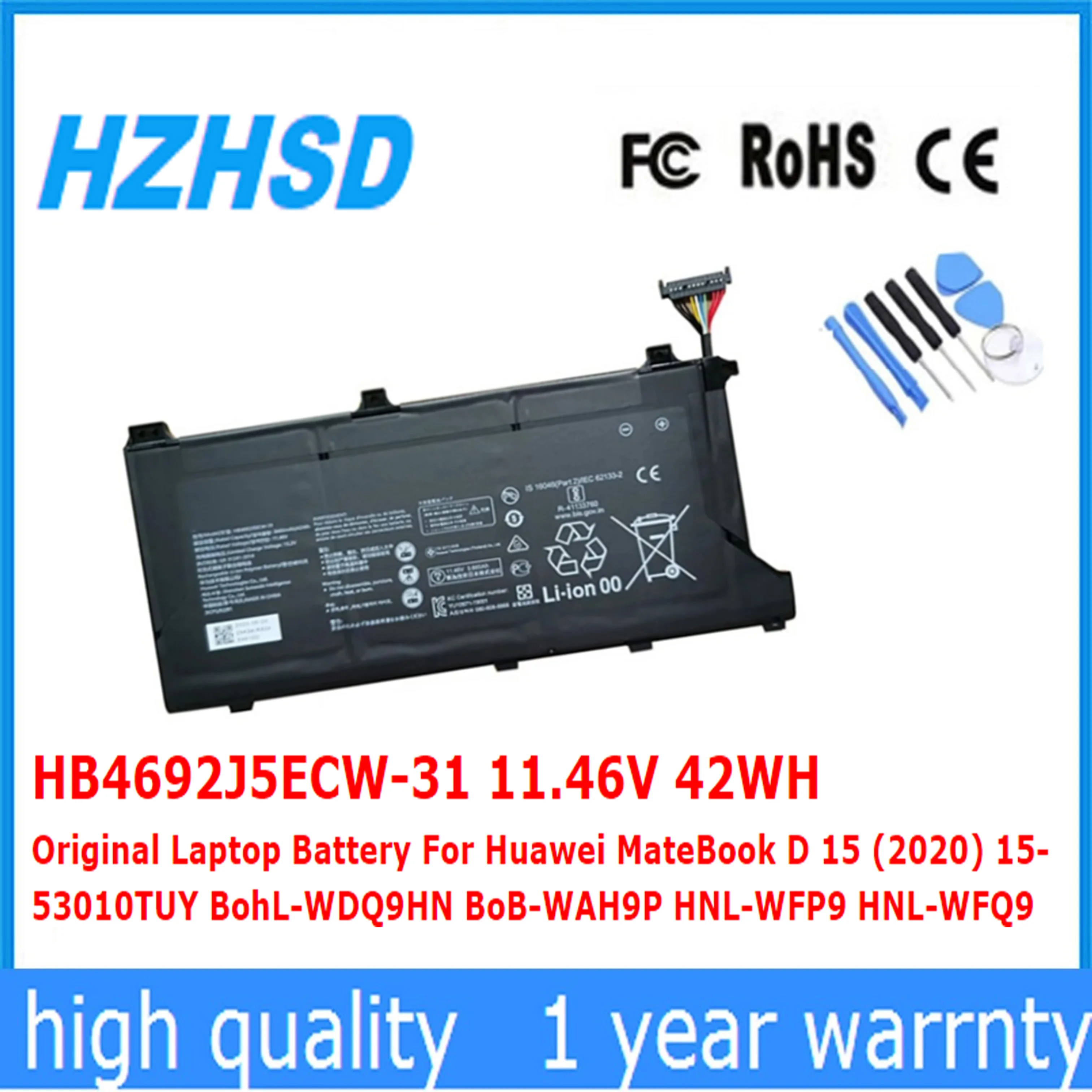 HB4692J5ECW-31-11-46V-42WH-Original-Laptop-Battery-For-Huawei-MateBook ...