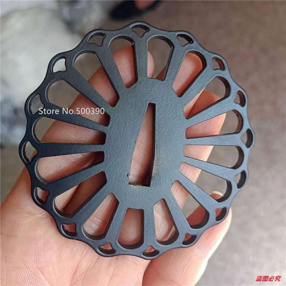 Very-Nice-JP-Iron-Steel-Tsuba-Guard-For-Japanese-Sword-Samurai-Katana ...