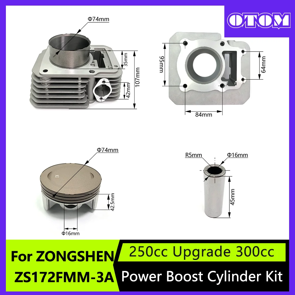 OTOM-Motorcycle-Air-Cooled-Cylinder-Set-Piston-Ring-and-Gasket-Kits-For-ZONGSHEN-ZS172FMM-3A ...
