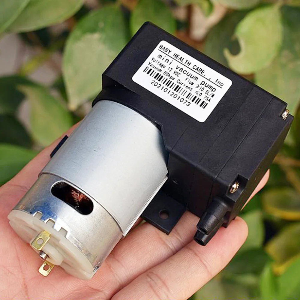 DC 12V Small Vacuum Pump -80kpa Negative Pressure Suction Air Pump ...