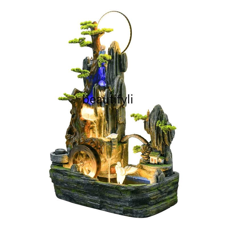 CxZen-rockery-fountain-lucky-windmill-decoraci-n-paisaje-de-monta-a ...