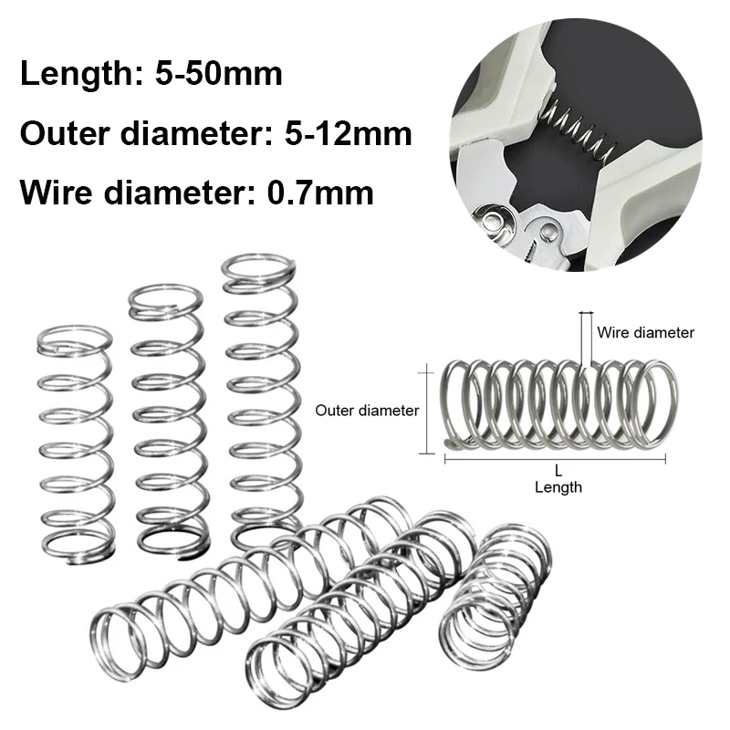 10pcs-Wire-Diameter-0-7mm-Stainless-Steel-Micro-Small-Compression ...