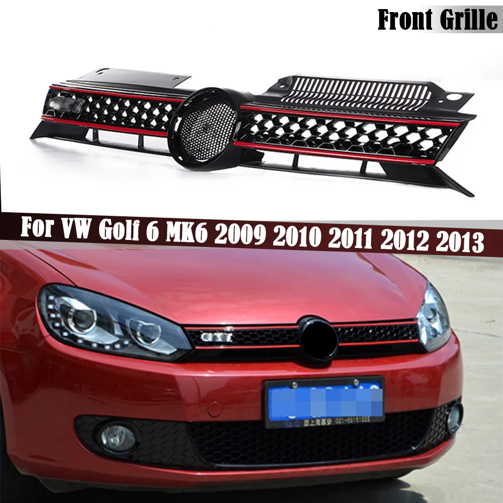 GTI Style Front Lower Bumper Center Grille Honeycomb Mesh For ...
