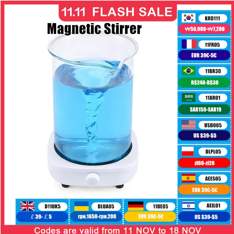 Magnetic-Stirrer-Mini-Lab-Stir-Mixer-Portable-Stirrer-Plate-with-Stir ...