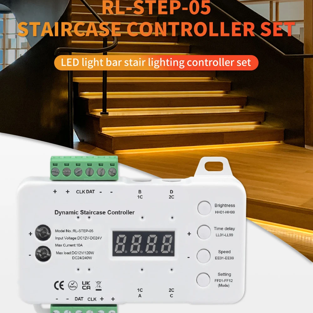 LED-Stair-Step-Motion-switch-Strip-led-stair-Steps-16pcs-COB-strips ...