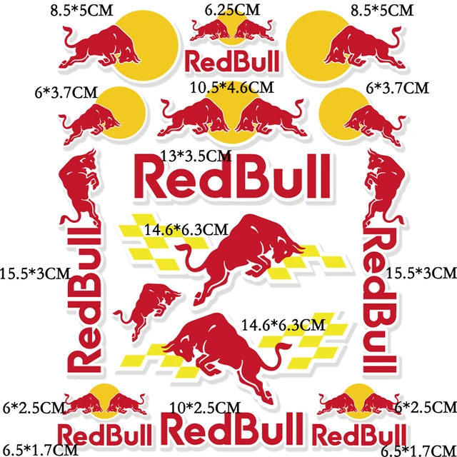 Red Bull Stickers Vinyl