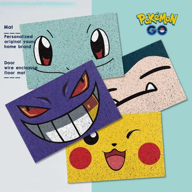 Anime-Pokemon-Cartoon-Silk-Loop-Door-Mat-Carpet-Home-Entrance-Cuttable ...