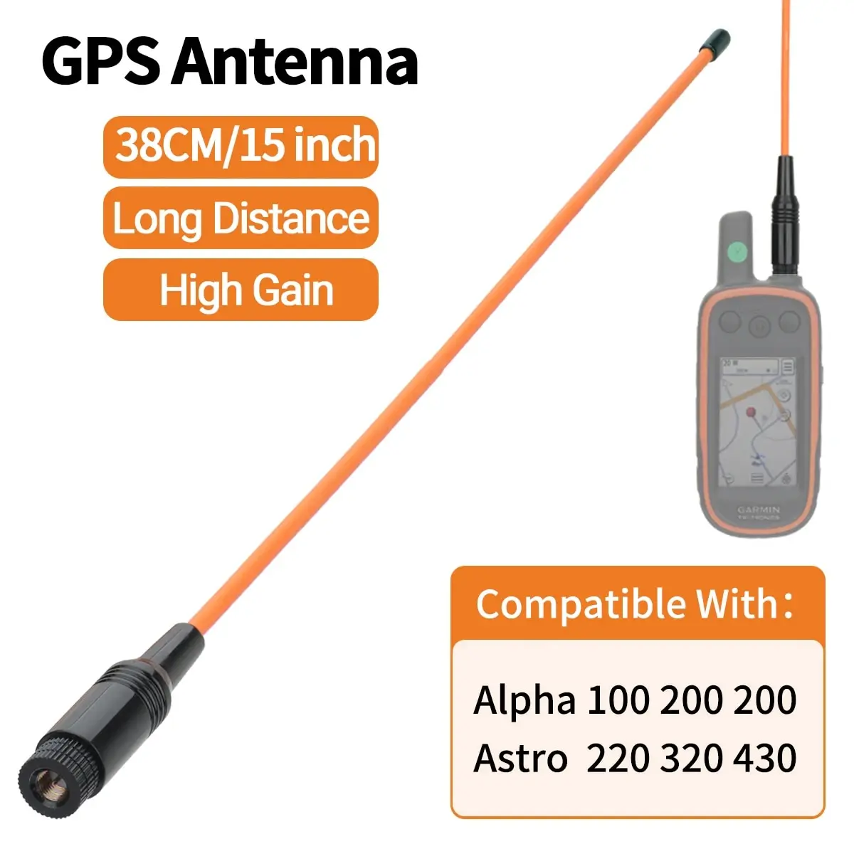 GPS-771-Antenna-SMA-Male-Garmin-GPS-Alpha-38CM-Whip-Antenna-Extended ...