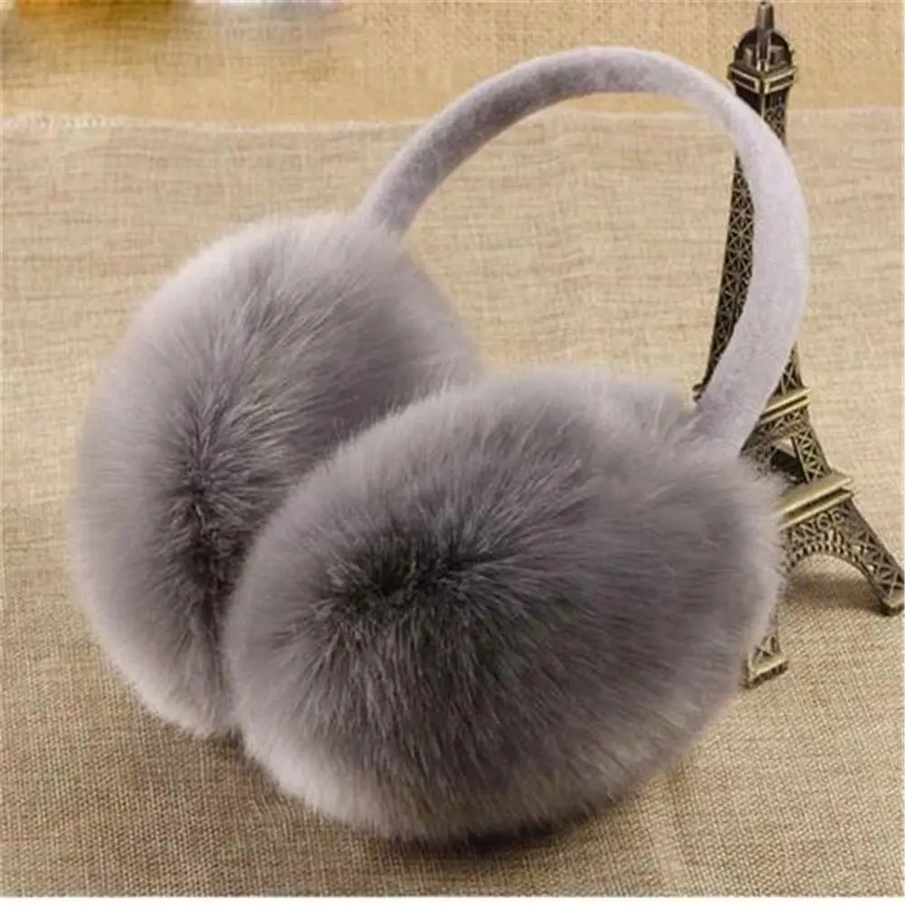 Multi-color Winter Ear Muffs Warm Earflaps Women Fluffy Cosy Earmuffs ...