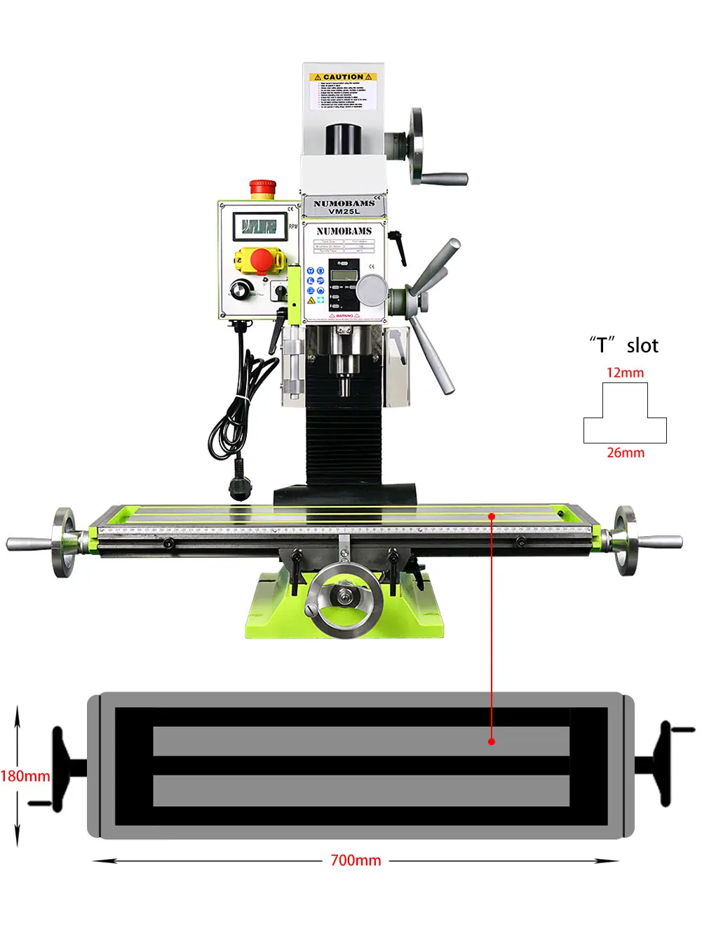 NUMOBAMS Super VM25L 1100W Brushless Motor with Auto Feeder + Foot ...