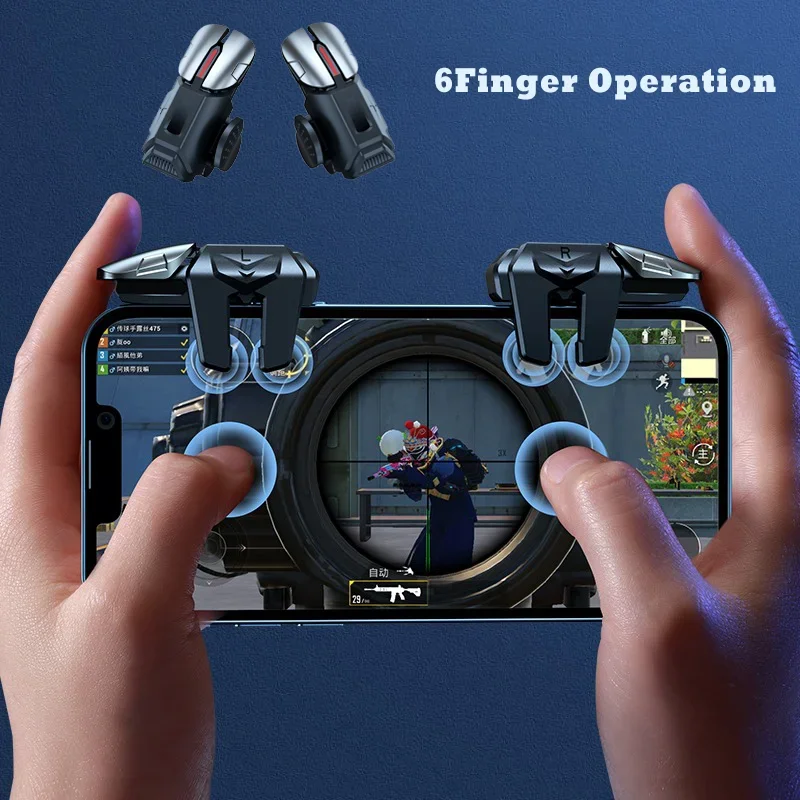 Mobile-Phone-Game-Trigger-Gamepad-Joystick-6-Finger-Aim-Shooting-E ...