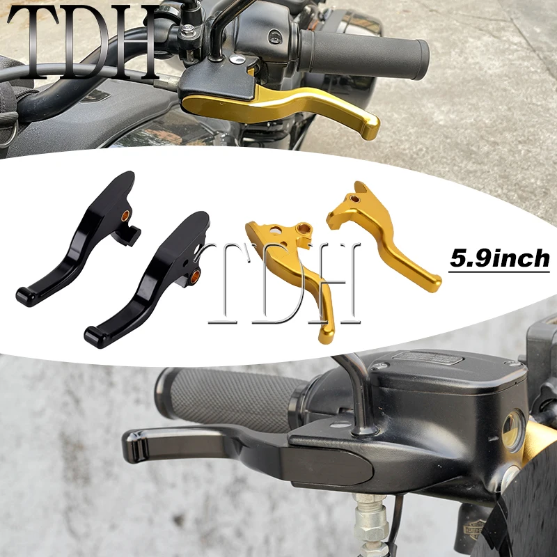 CNC Motorcycle Brake Lever Clutch Levers For Harley Softail M8 Low ...