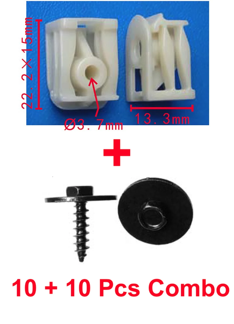 콤보 핏 BMW 프론트 펜더 라이너, C 클립, 육각 볼트, 07147311312 07149213164, 10 + 10PC
