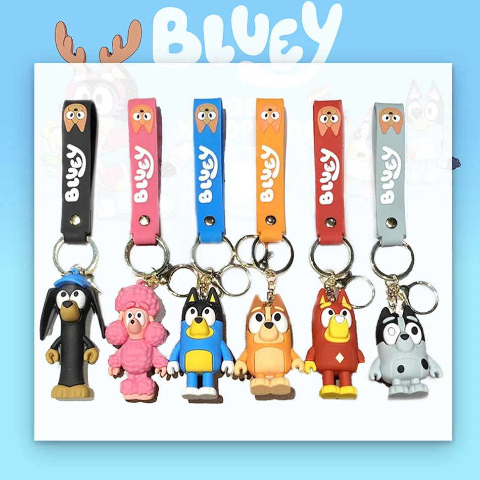 Bluey-Bingo-Keychain-Gifts-Creative-Cartoon-Bluey-Family-Cartoon-Dog ...