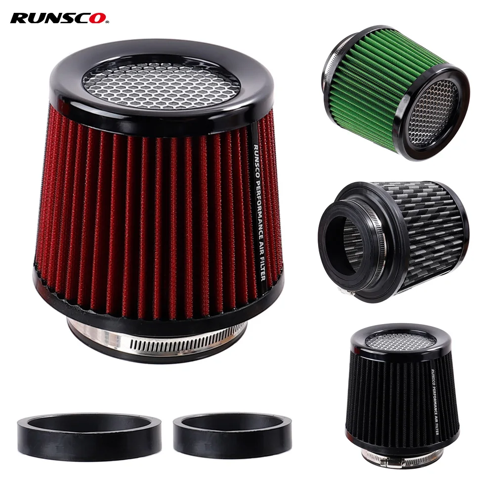 76MM-89MM-101MM-High-Flow-Cold-Cone-Air-Intake-Filter-2-5inch-3inch-3 ...