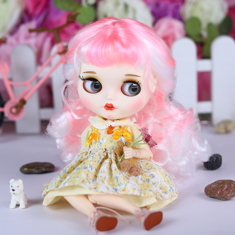 Edith – Premium Custom Neo Blythe Doll with Multi-Color Hair, White ...