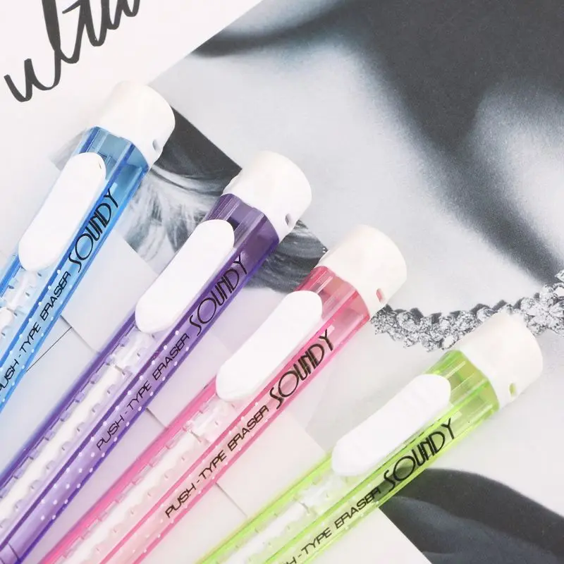 for-Creative-Mechanical-Pen-Shape-Eraser-Rubber-Retractable-Stationery ...