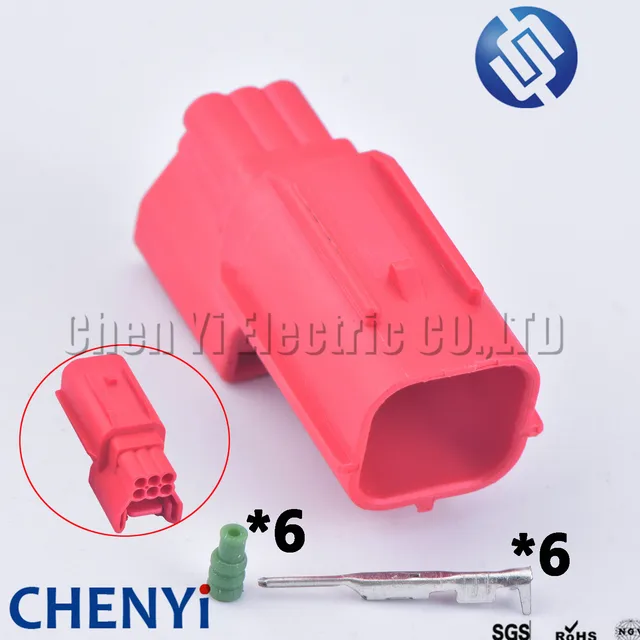 1 Set 6 Pin Car OBD Diagnostic Plug Auto Universal Socket Automotive ...