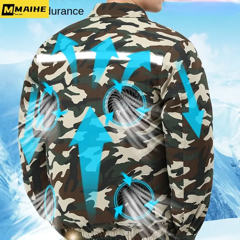 Men-s-4-Fan-Upgraded-Cooling-Air-conditioning-suit-Fan-Ice-Jacket ...