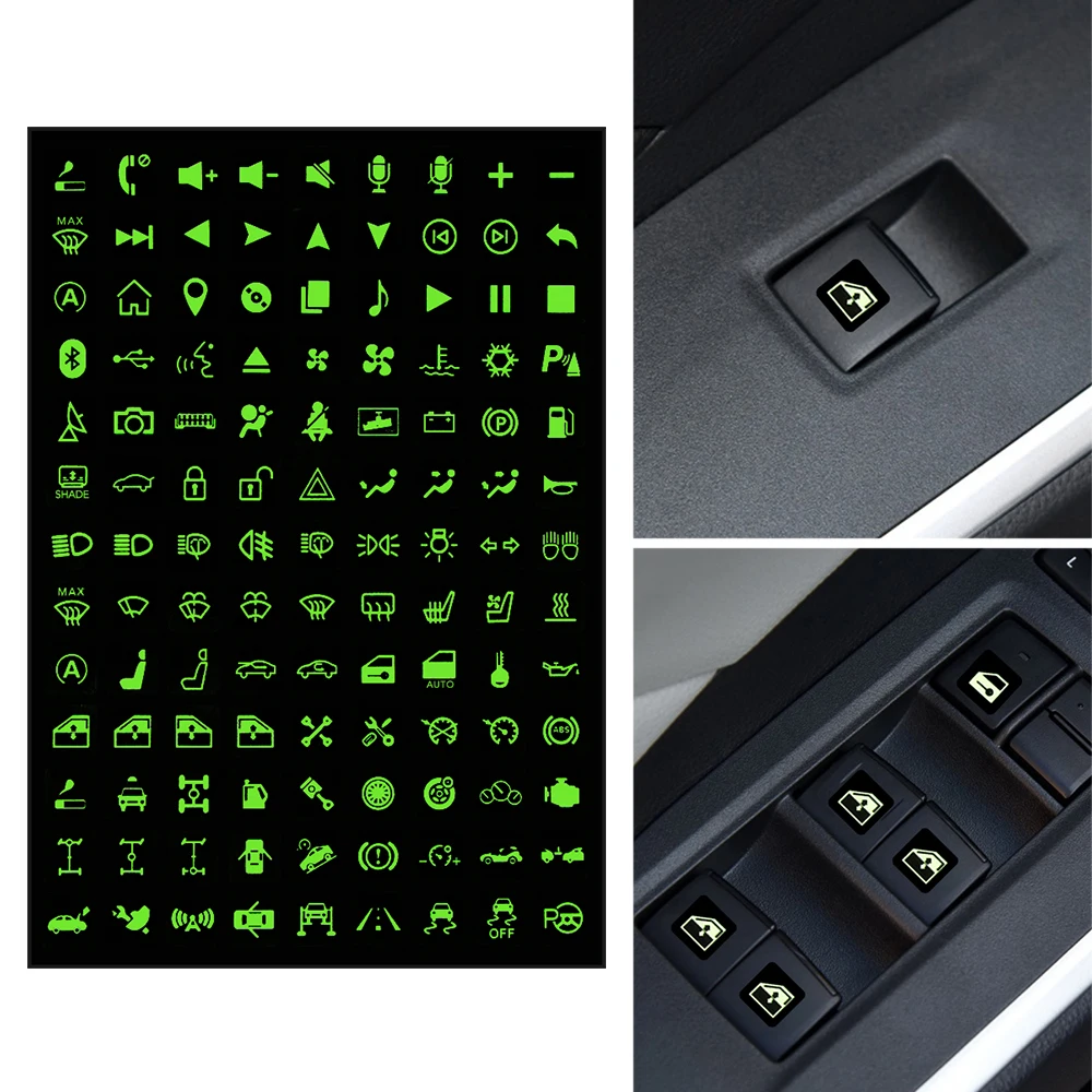 Car-Luminous-Multi-function-Button-Sticker-for-Peugeot-508-3008-5008 ...