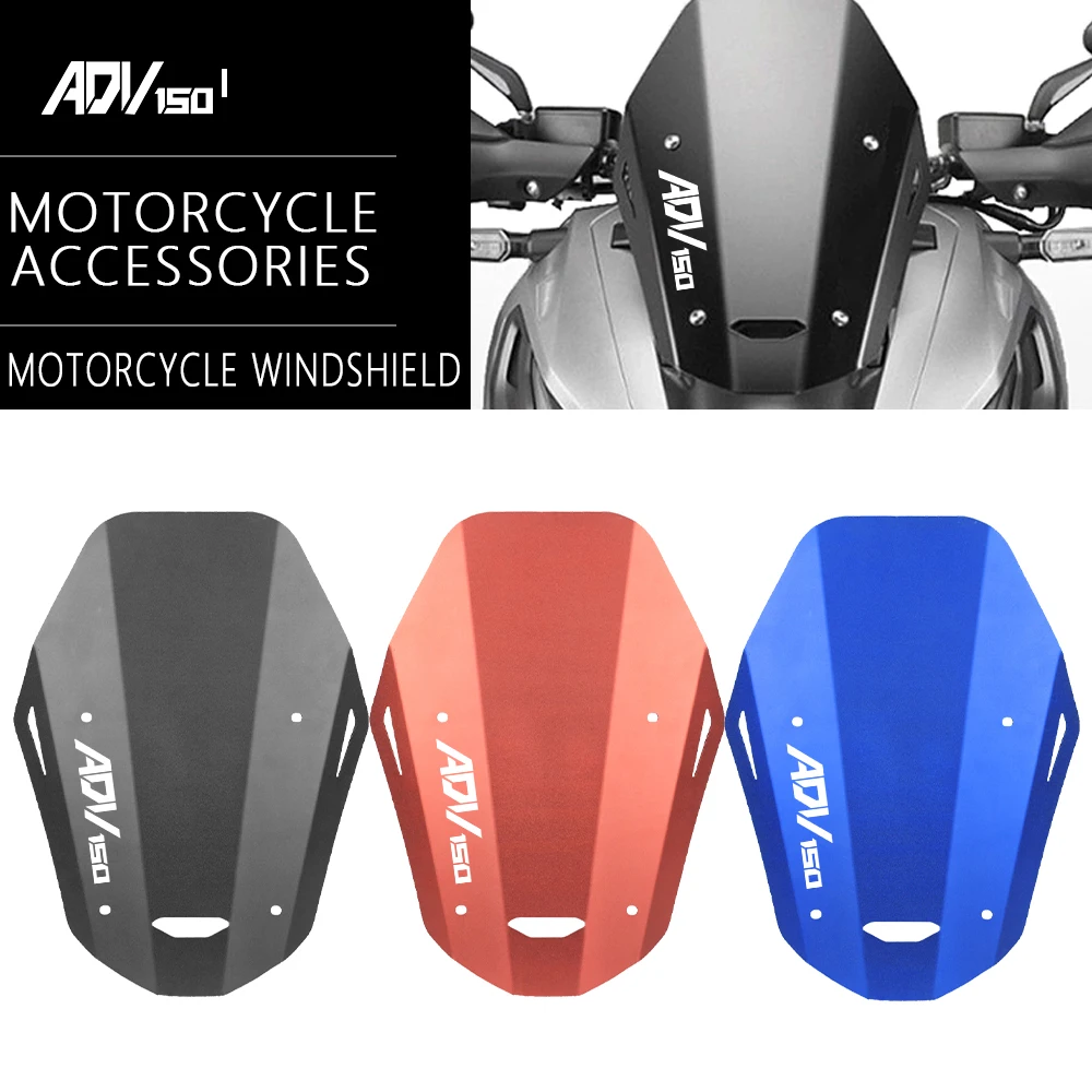 Motorcycle-CNC-scooter-ADV-150-160-Windshield-Windscreen-Wind-Screen ...