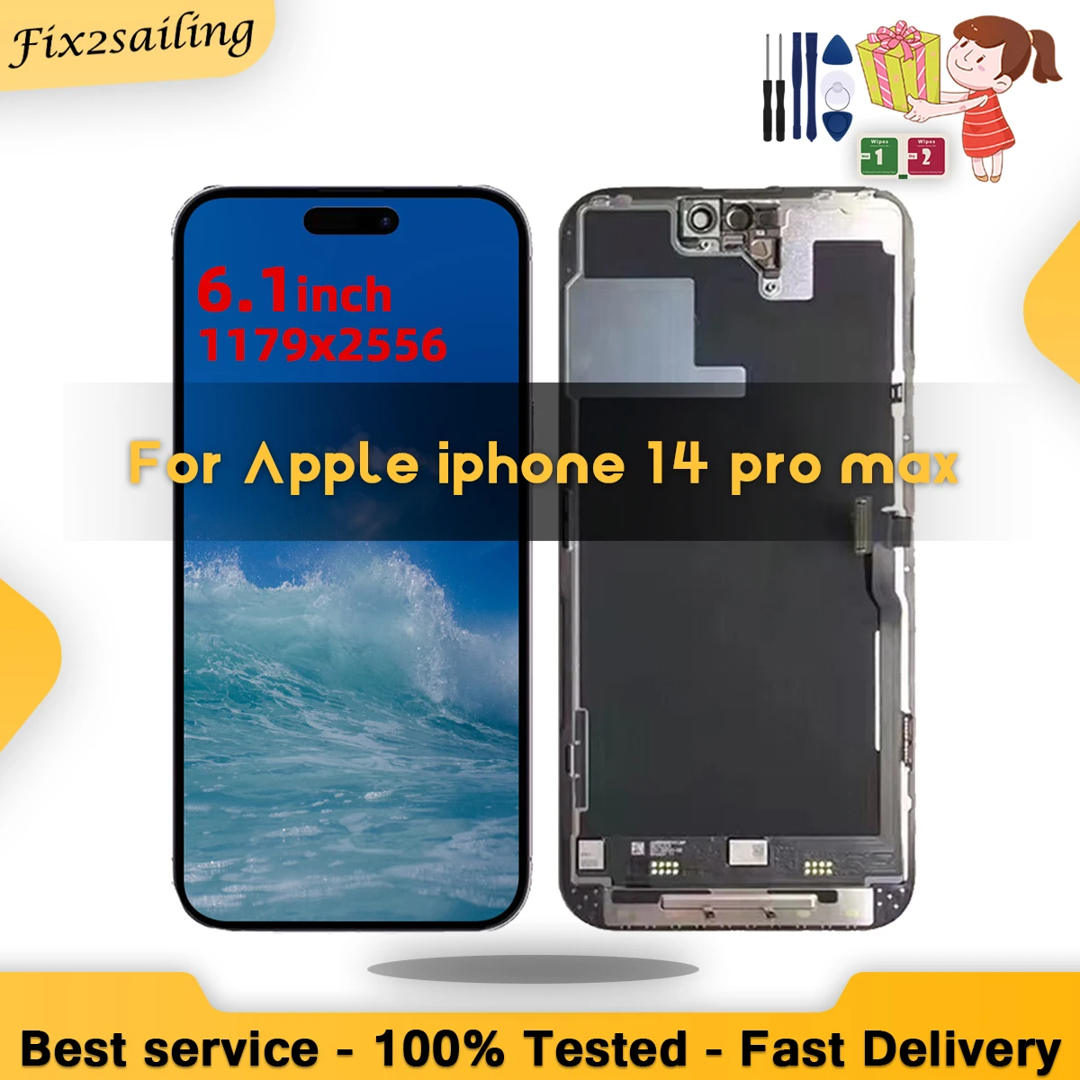 Original-LCD-Display-For-iPhone-14-Pro-MAX-With-3D-Touch-Screen-Sensor ...