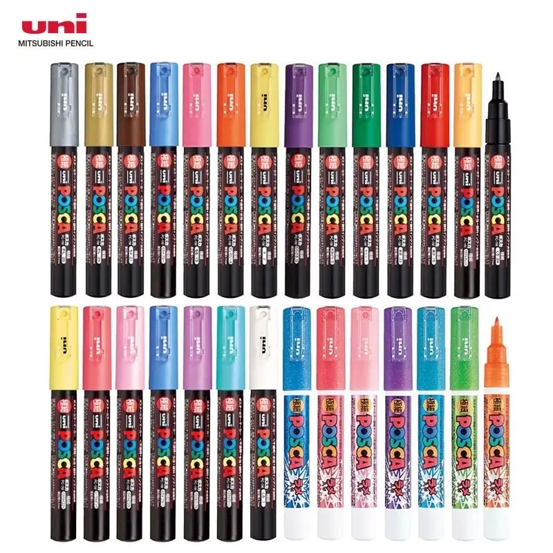 1pcs-Uni-Posca-Marker-Pen-PC-1M-fineliner-0-7mm-rotulador-permanente ...